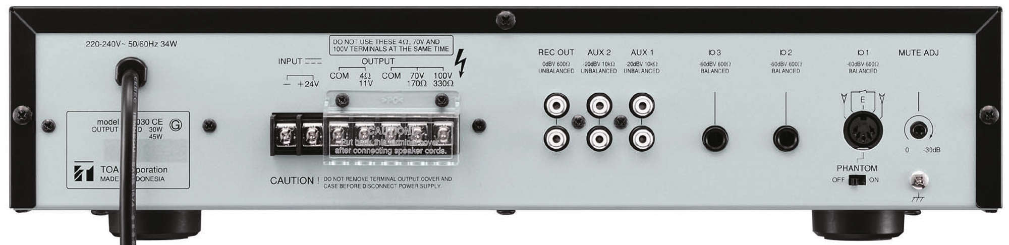 A-2030 CE - Products - TOA Electronics