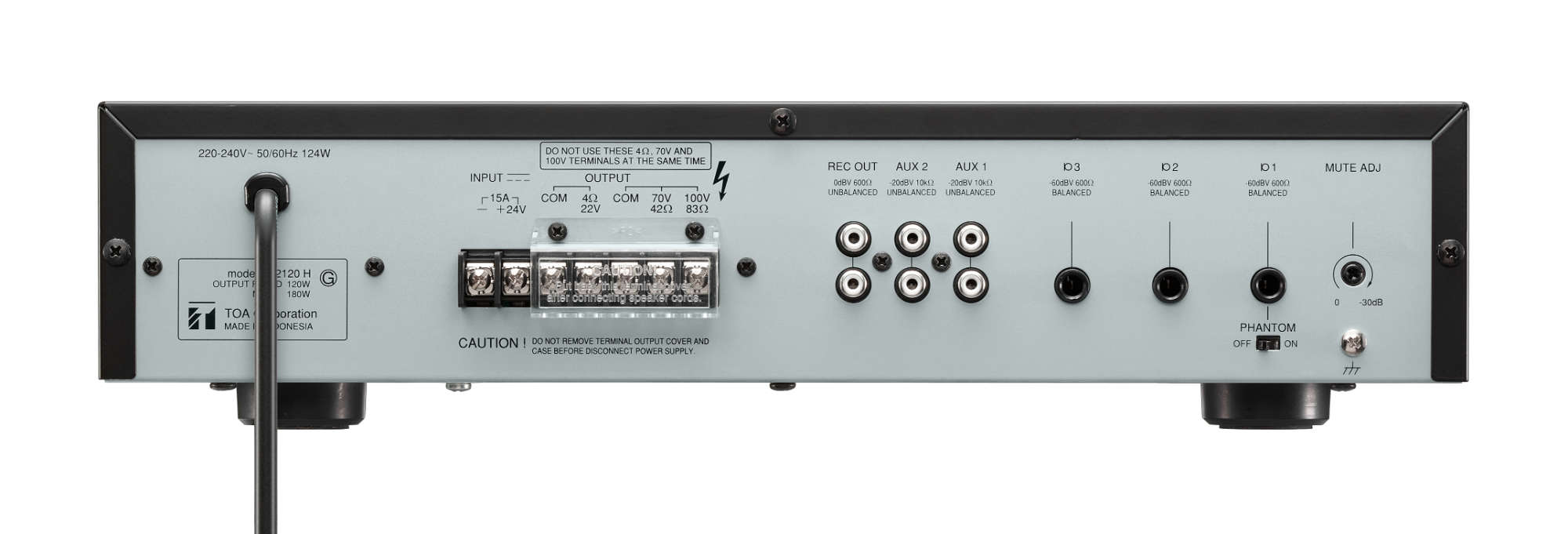 A-2120 CE - Products - TOA Electronics